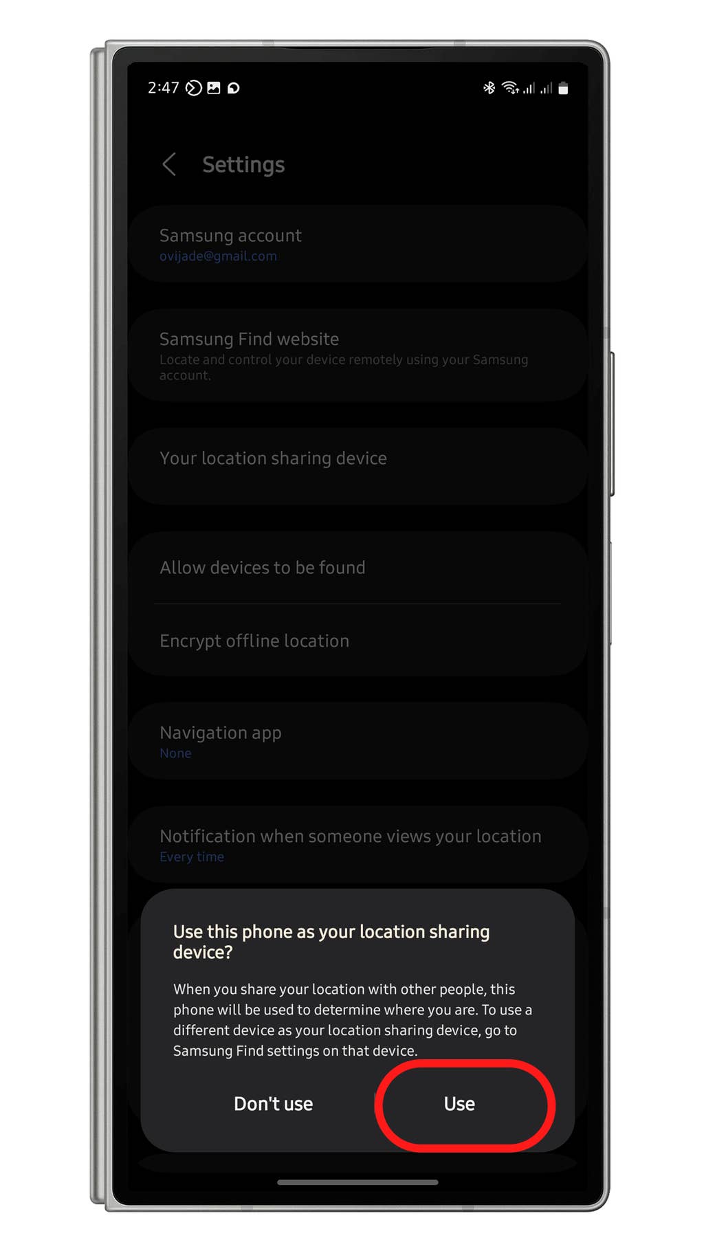 How to Share Your Location with Another Samsung User